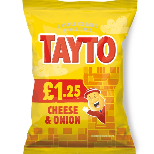 Tayto Cheese & Onion Crisps £1.25 - Northern Confectioners