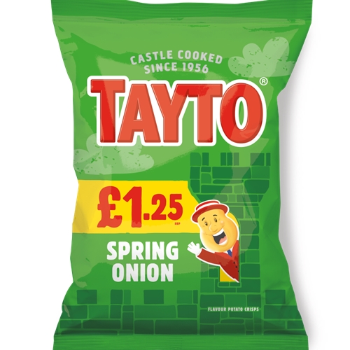 Tayto Spring Onion Crisps £1.25 - Northern Confectioners