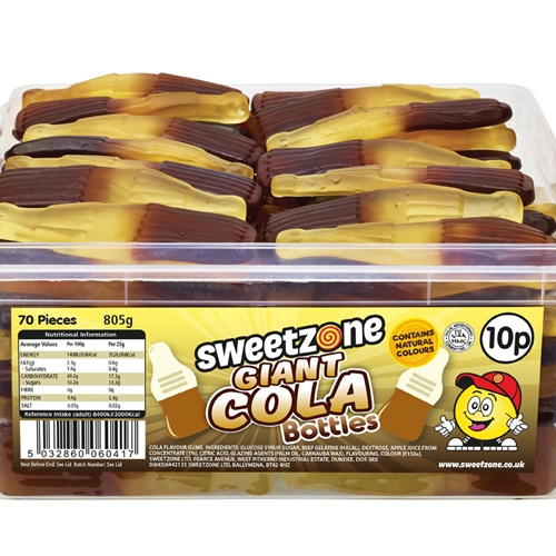 Sweetzone Giant Cola Bottle 10p - Northern Confectioners